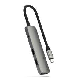Satechi 4-in-1 USB-C Slim Multiport Adapter 4K - Space Grey (SK)